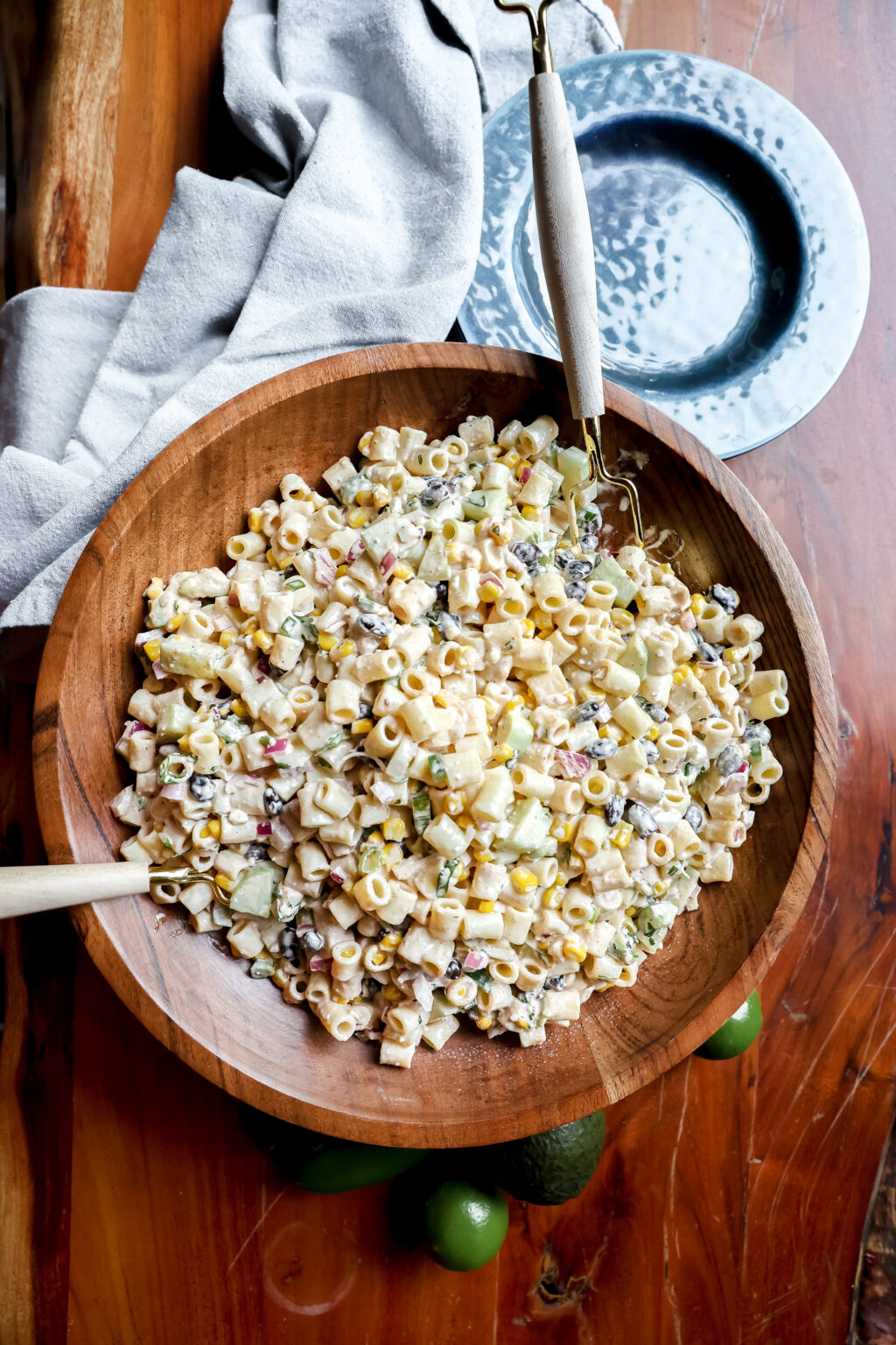 Smoky Mayo Pasta Salad a.k.a. Smoky Cowboy Caviar | Rosalynn Daniels